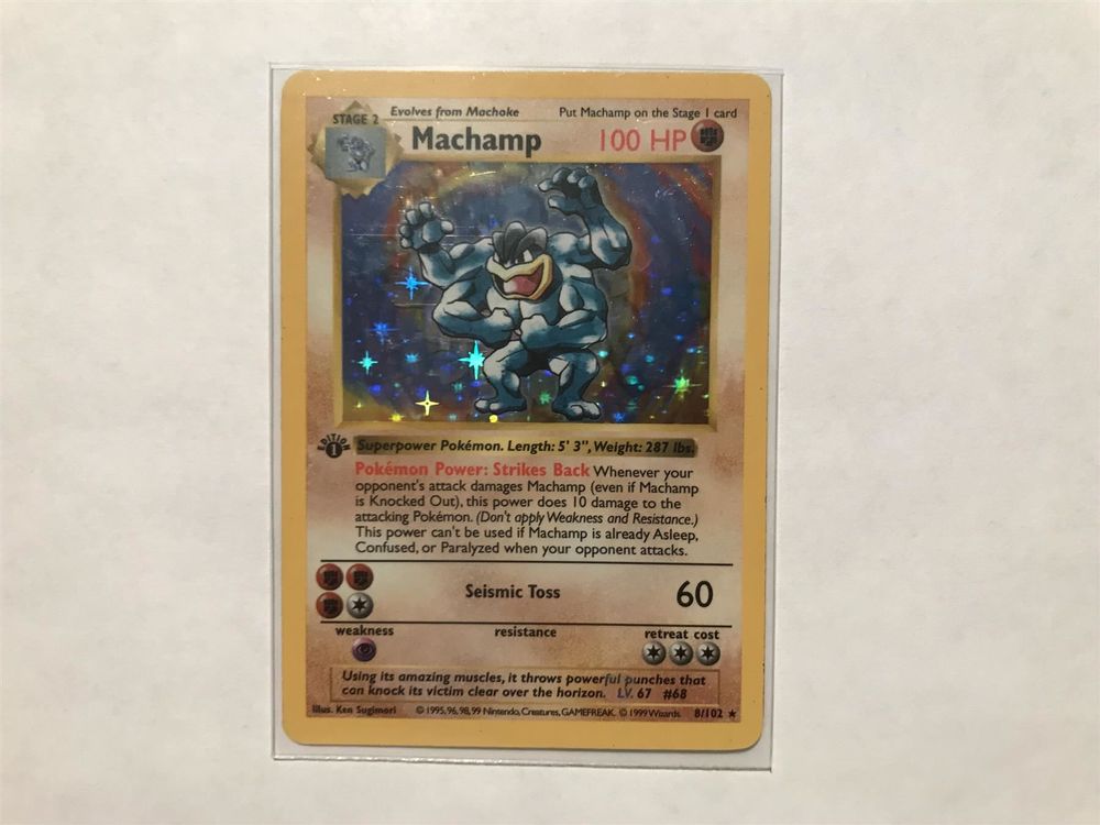 Machamp Shadowless 1. Edition Base (Gebraucht) in Hagendorn für CHF 212 ...