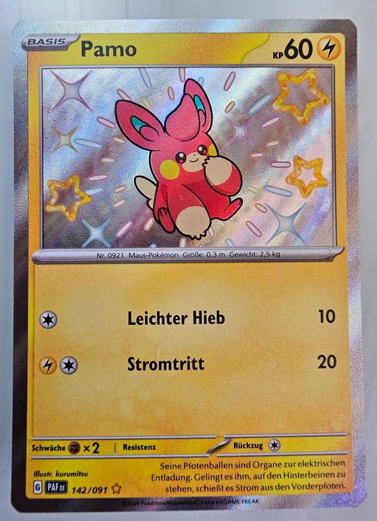 Pokemon Karte Paldeas Schicksale Mini- Shiny Pamo | Kaufen auf Ricardo