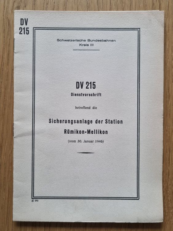 DV 215, Sicherungsanlage der Station Rümikon-Mellikon | Kaufen auf Ricardo