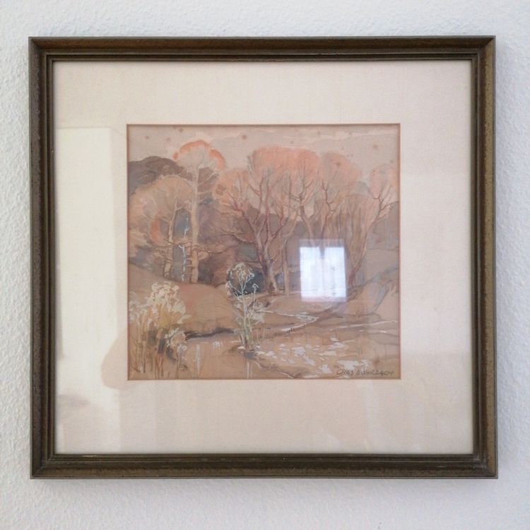 Original Gemälde CHARLES ROHRBACH, Aquarell, ca. 1930 (Gebraucht) in ...