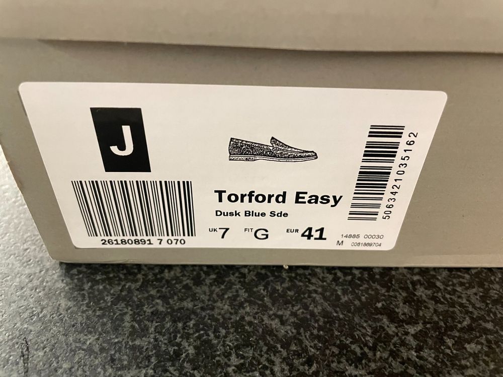 Clarks Loafer Halbschuhe Torford Easy dusk blue Suede neu (Gebraucht ...