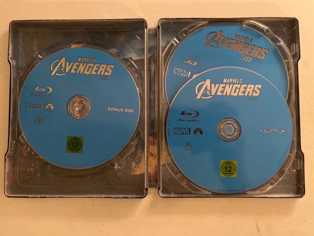Marvel Avengers (2012) Steelbook, 3D Blu-ray 📀 (Neu (gemäss ...