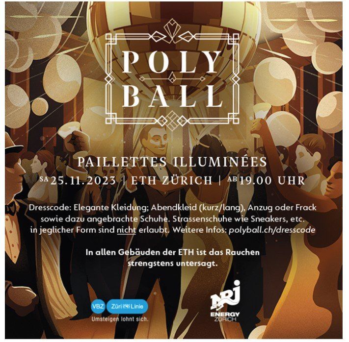 Polyball 2023 Ticket (normal, ohne Legi) (Neu (gemäss Beschreibung)) in Dübendorf für CHF 170 ...