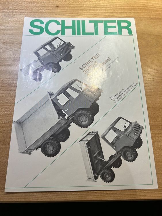 Originaler Schilter 2500 Prospekt | Kaufen auf Ricardo