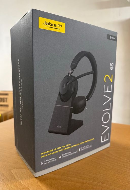 NEU!! Jabra Evolve2 65 Stereo + Ladestation + Link 380 USB-A | Kaufen auf Ricardo