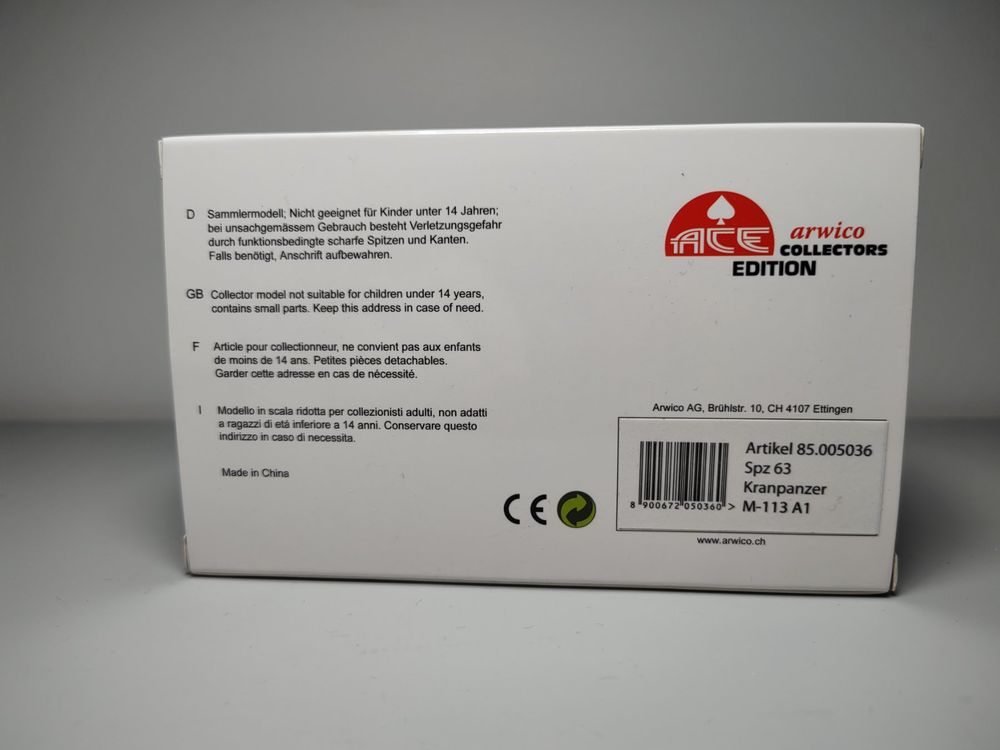 Arwico Ace M-113 A1 Spz. 63/73/89 Schweizer Armee 1:87 (Neuf (Voir description)) à Bachenbülach ...