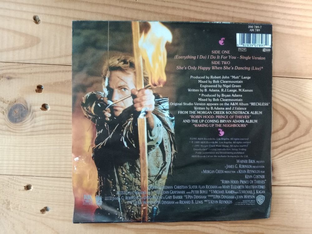 Bryan Adams Robin Hood Single Schallplatte T (Gebraucht) in Waldenburg ...