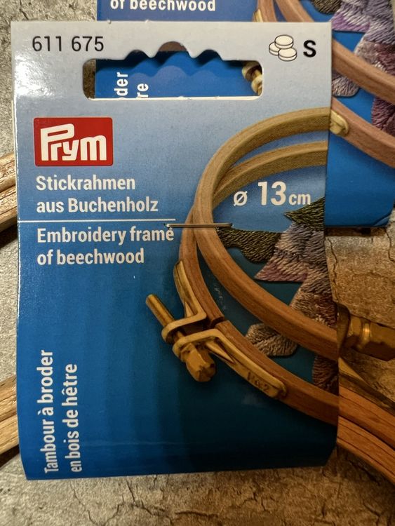 Prym Stickrahmen aus Buchenholz, 2 Stück (NEU) (Neu und ...