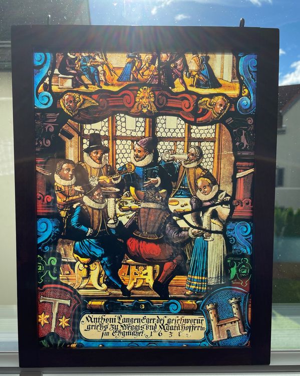 Fensterbild, Hinterglasmalerei, Weggis, Langenegger (Gebraucht) in Wädenswil für CHF 5 – mit ...