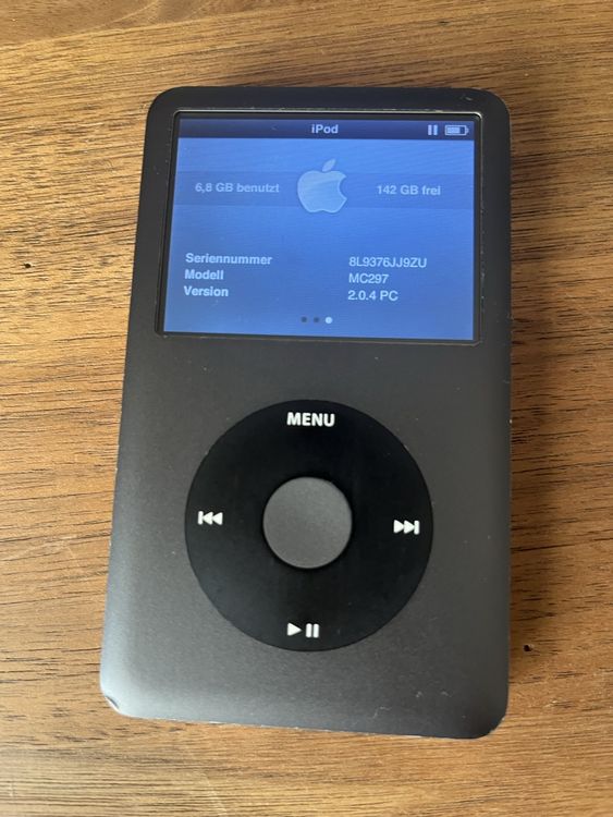 iPod Classic, 7. Generation, 160 GB, Schwarz - Guter Zustand (Gebraucht ...