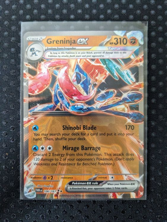 Pokémon Twilight Masquerade - Greninja EX 106/167 ( EN ) | Kaufen auf Ricardo