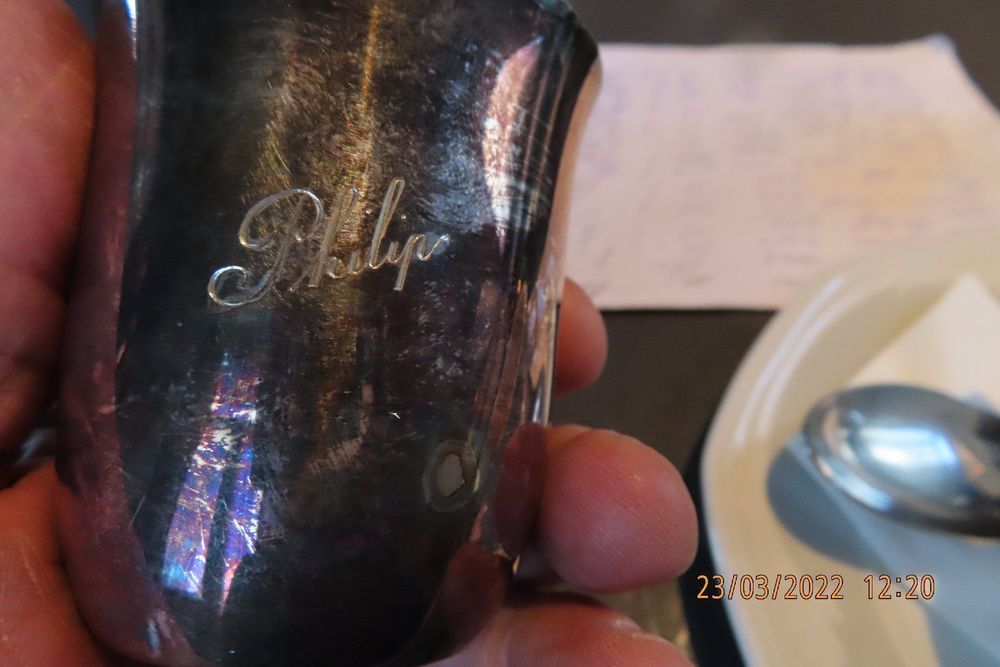 Taufbecher Philip 800 Jezler Silber 71mmhoch,Gew. 71.5 Gr (Gebraucht) in Oberdorf BL für CHF 143 ...