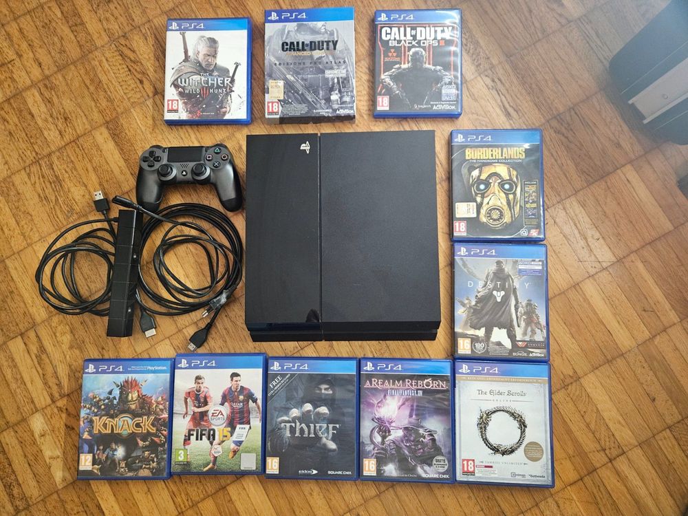 Playstation 4 Slim Black - 1 Controller - 10 Games! Ab 1.- (Gebraucht ...