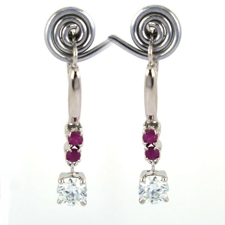 Vrai 2ct diamant white+certificat boucle oreille/ohring | Kaufen auf ...