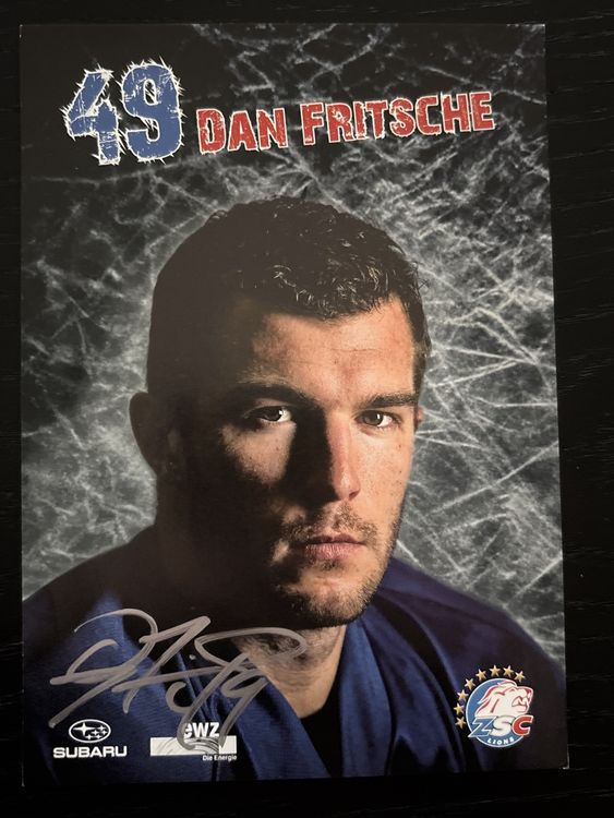 Signierte Autogrammkarte Dan Fritsche ZSC Lions (Gebraucht) in Uetendorf für CHF 5 – mit ...