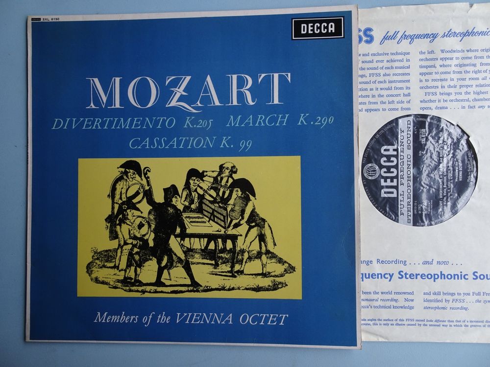 VIENNA OCTET - Mozart - Decca SXL 6150 (Gebraucht) in Basel für CHF 10 ...