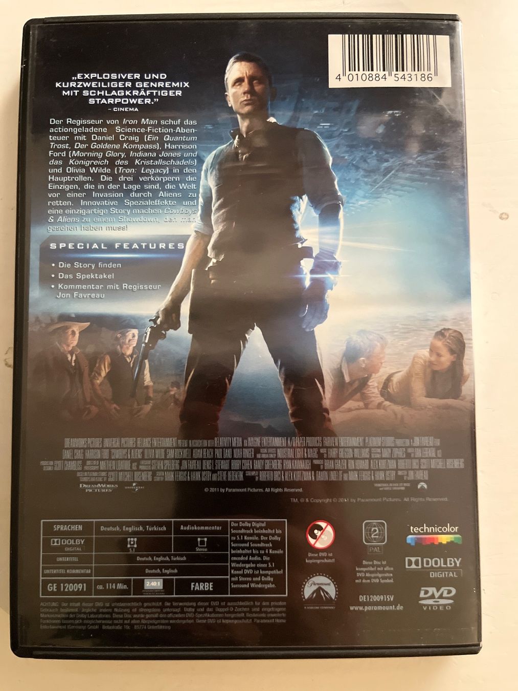 Cowboys & Aliens (2011) DVD 📀 - Daniel Craig (Neu (gemäss Beschreibung ...