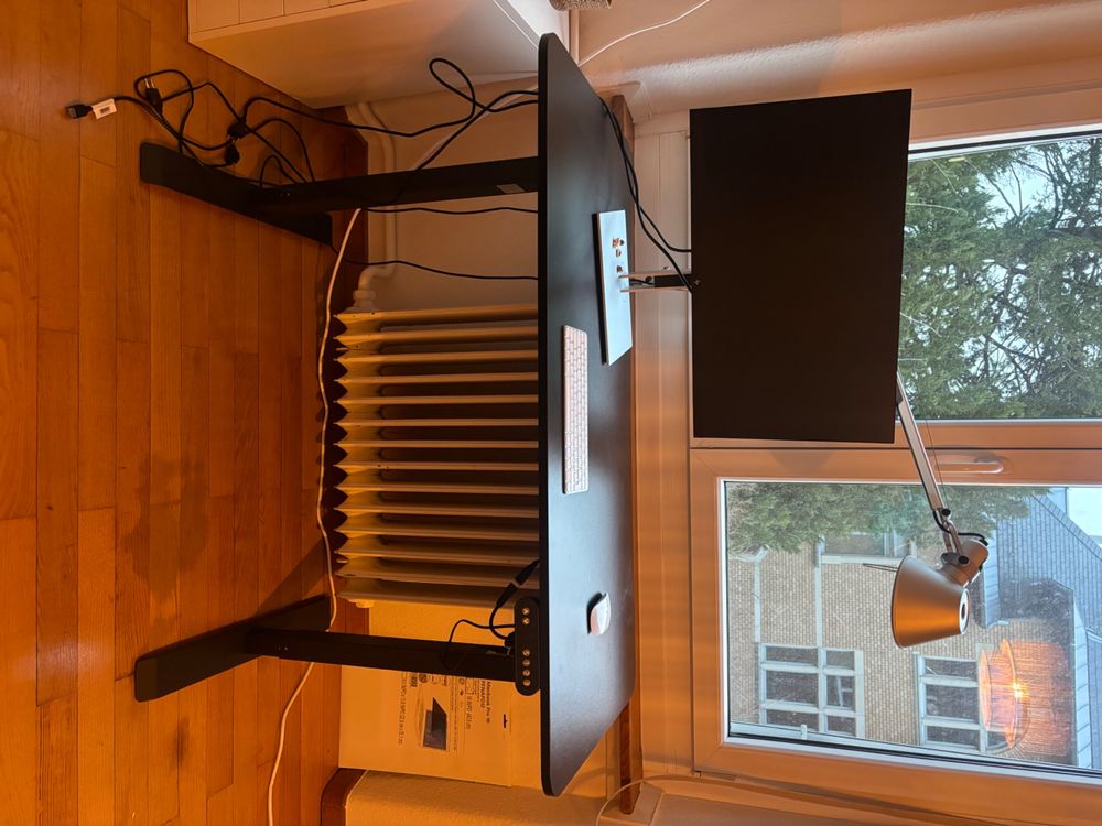 Height Adjustable Desk Sit-Stand Workstation Black (Gebraucht) in ...