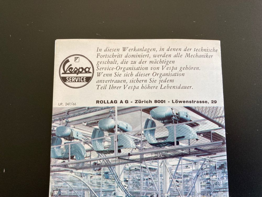 Vespa 50 Super Sprint Piaggio Prospekt 1966 (Neu (gemäss Beschreibung)) in Dübendorf für CHF 51 ...