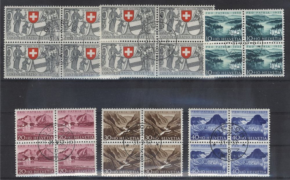 Viererblock Pro Patria ET 1952 | Kaufen auf Ricardo