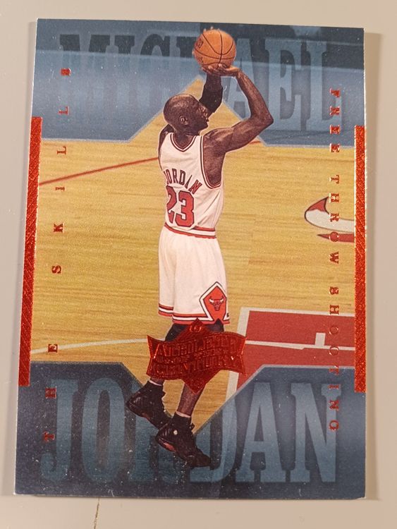 NBA Michael Jordan Chicago Bulls Free Throw Shooting Card (Gebraucht ...