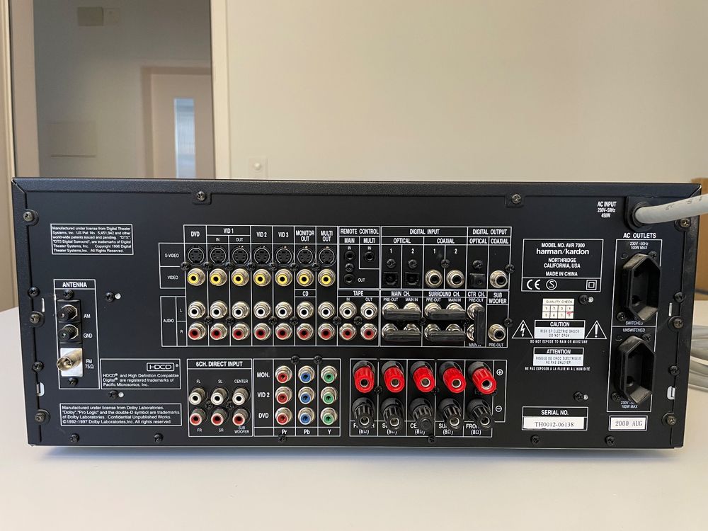 AV-Receiver Harman Kardon AVR 7000 (Gebraucht) in Bäretswil für CHF 150 ...