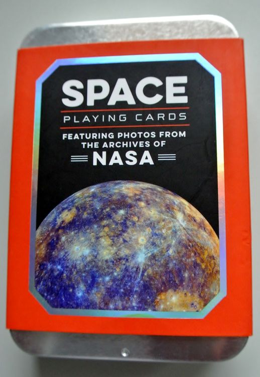 SPACE Playing Cards NASA Photos in Blechbox von 2017 *neuw. (Neu ...