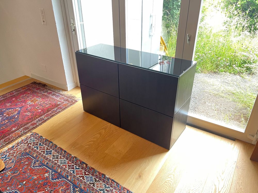 Ikea BESTA korpus, noir, 120x40x78 | Kaufen auf Ricardo