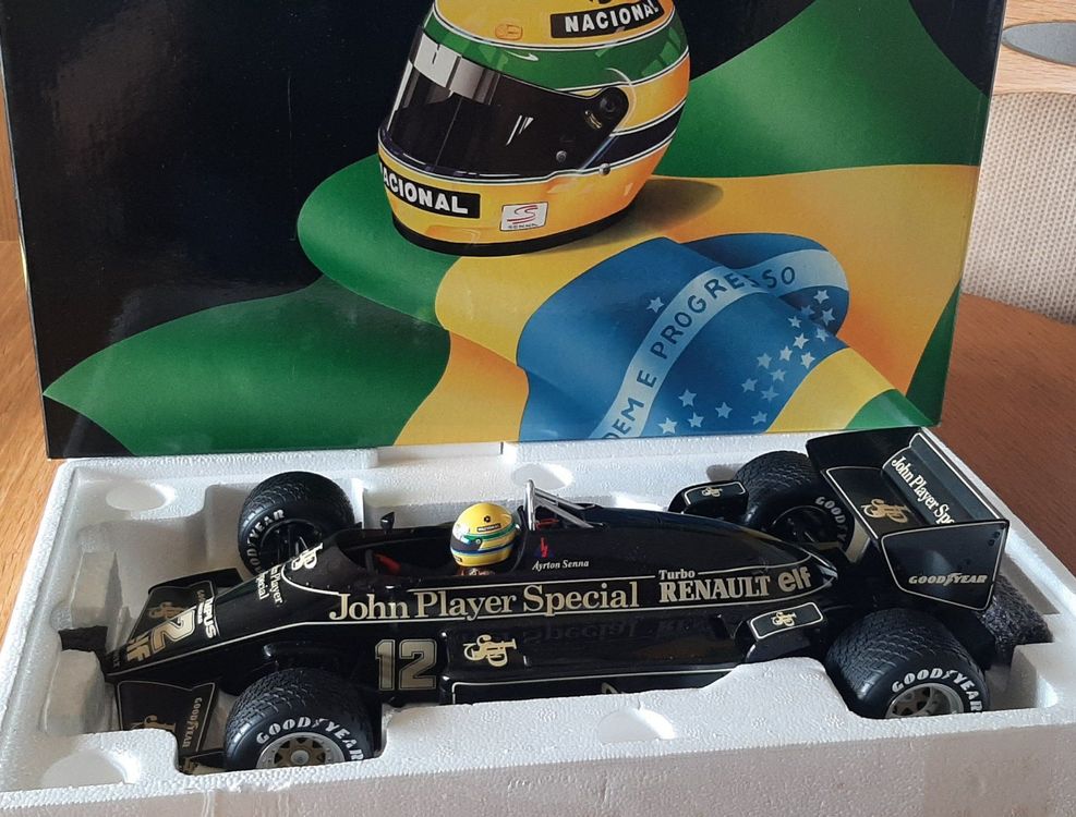 Lotus 97T Renault JPS Ayrton Senna F1 1985 Minichamps 1:12 (Neu und ...