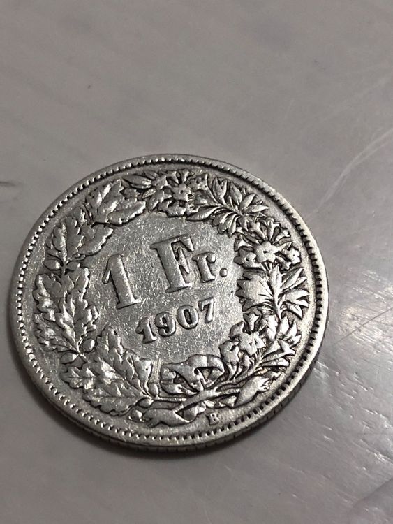 Schweiz 1 Franken 1907 Silber Rar | Kaufen auf Ricardo