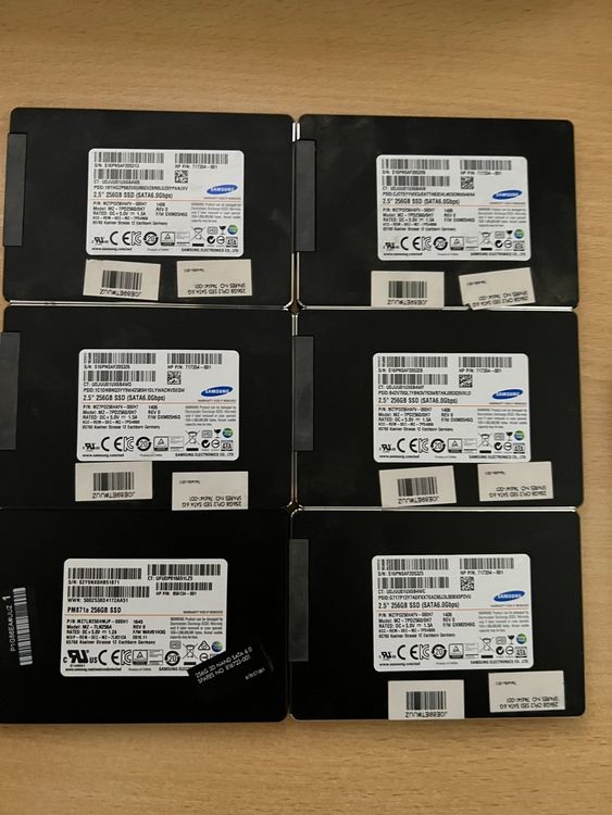 Samsung 6x 256 GB SSD, 2.5 Zoll | Kaufen auf Ricardo