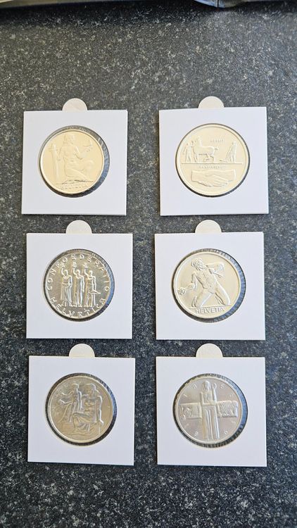6 Gedenkmünzen (Gebraucht) in Unterterzen für CHF 105 – mit Lieferung auf Ricardo kaufen