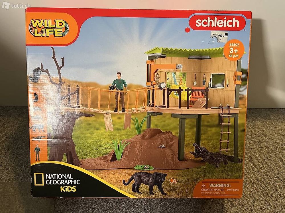 Schleich 42528 Wild Life Abenteuerstation neu und ungeöffnet | Kaufen ...