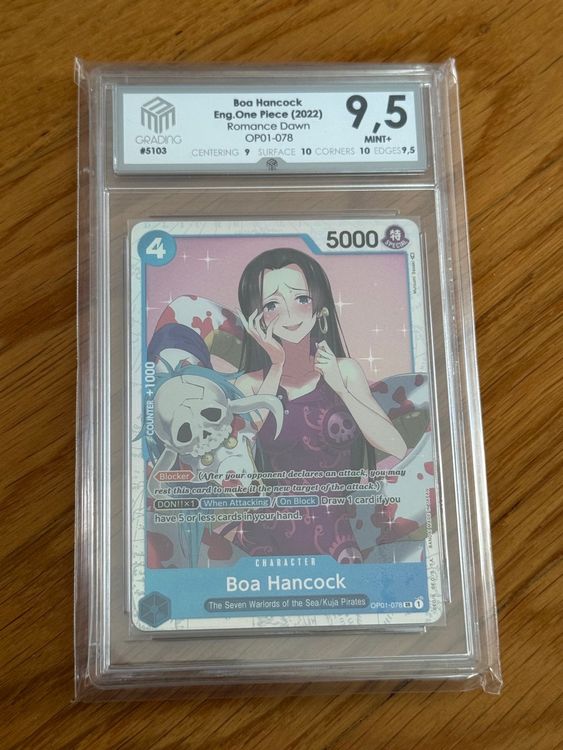 OP TCG – Boa Hancock OP01-078 Alternate Art JP- Gradet 9.5 (Neu (gemäss ...