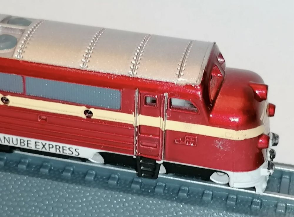Eisenbahn Lokomotive Standmodell 2x NOHAB M61 Danube Express | Kaufen ...