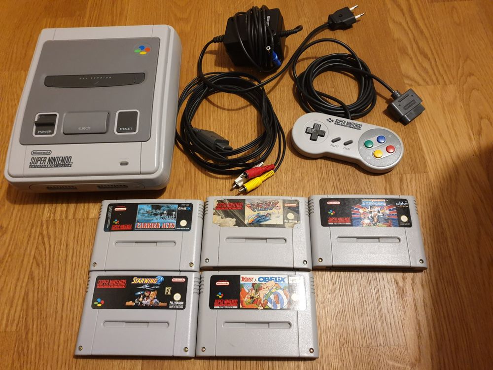 SNES one Chip Konsole mit 5 Games (Gebraucht) in Rain für CHF 200 – mit ...