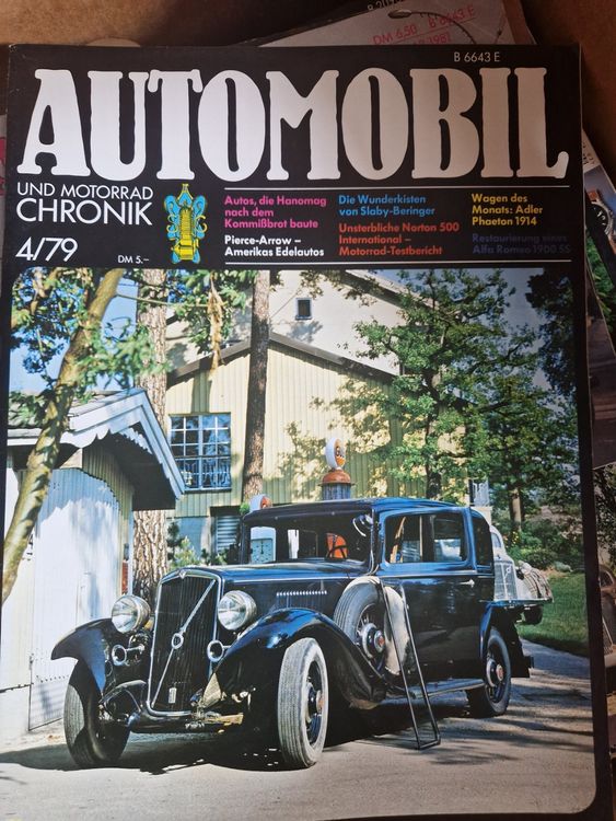 Pierce Arrow Story Adler Phaeton 1914 Norton 500 Alfa 1900SS (Gebraucht ...