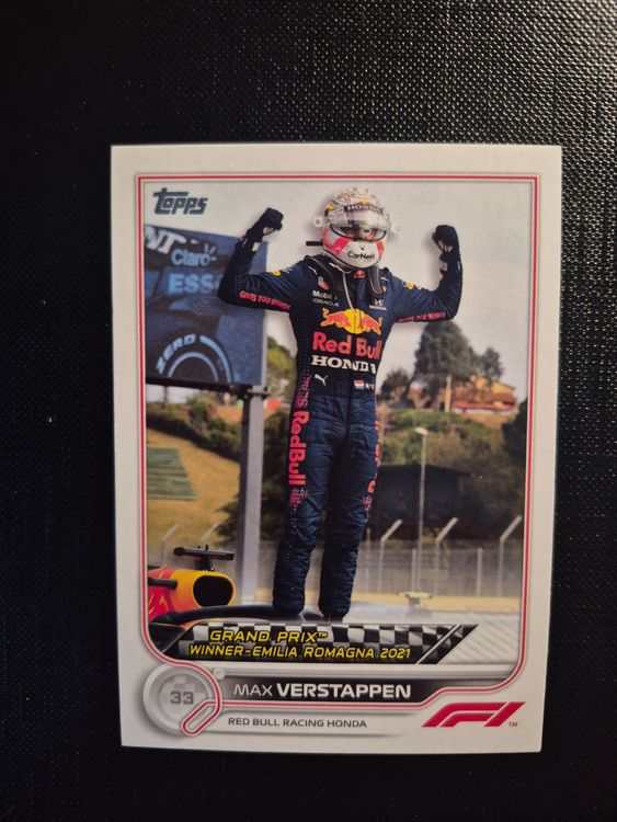 Max Verstappen Oracle Red Bull Racing F1 Team Topps 2022 (Gebraucht) in ...