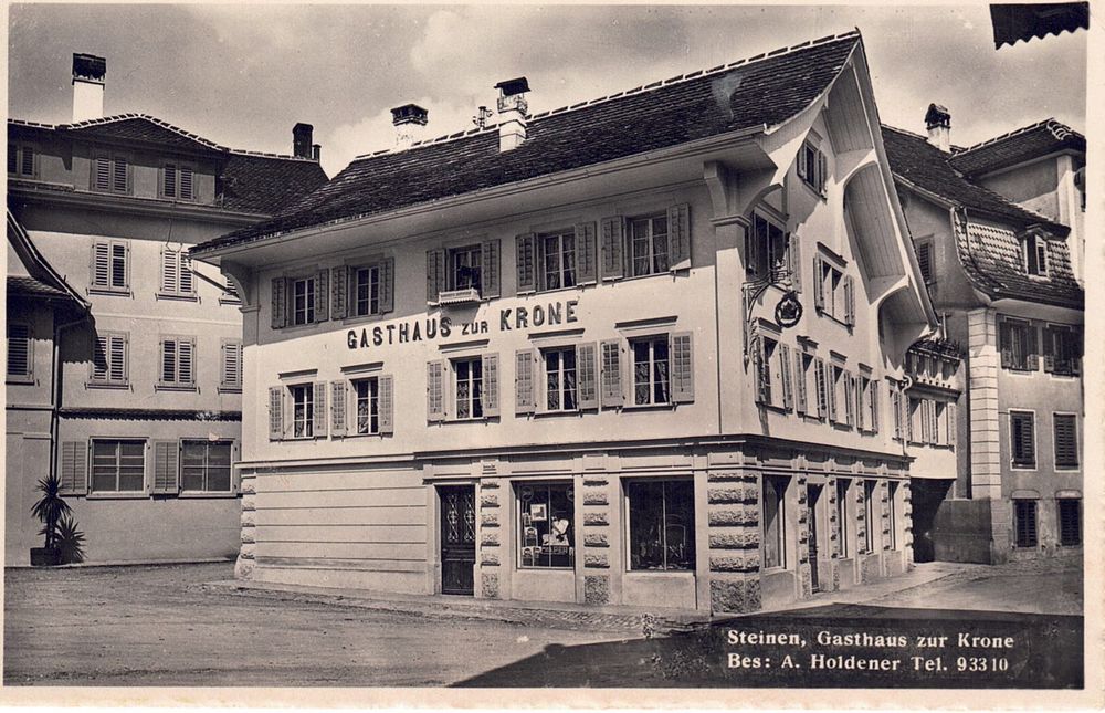 Ak Karte Ansichtskarte Steinen Sz Gasthaus Zur Krone Kaufen Auf Ricardo