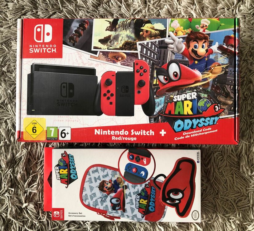 Super Mario Odyssey Limited Edition/set accesory/Memory 64GB (Neu ...