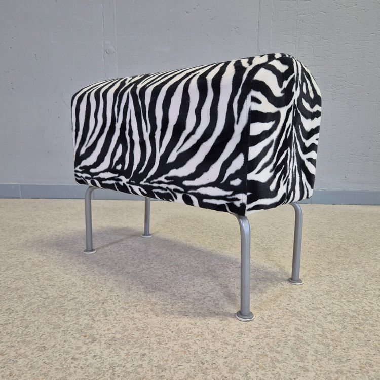 IKEA Pastill 1999 Bench Sitzbank Ottoman, Zebra Look Bank (Gebraucht ...