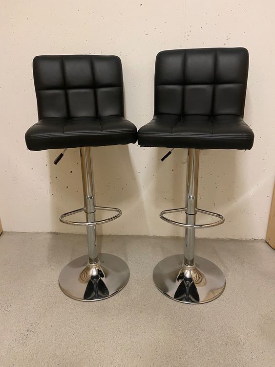 Barhocker - 3 für 2 - Chrom - Leder - höhenverstellbar (D'occasion) à Sursee pour CHF 50 ...