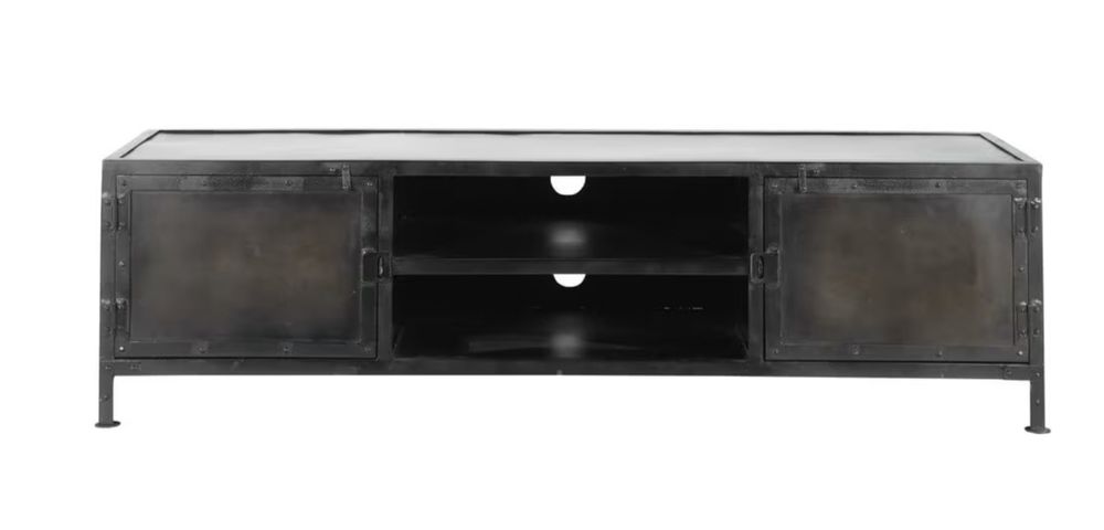 TV-Lowboard im Industrial-Stil aus Metall schwarz (Gebraucht) in Luzern ...