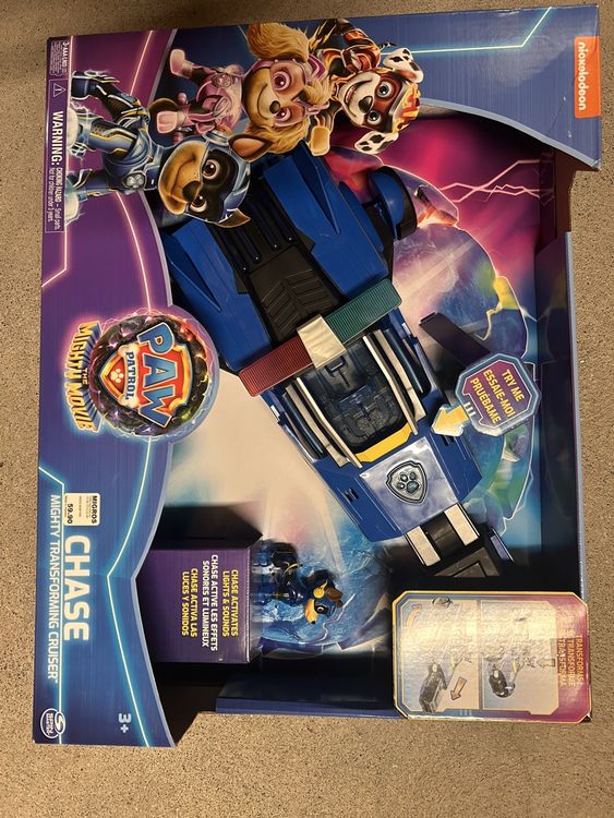 Paw Patrol Mighty Pups Chase Transforming Cruiser Toy (Neu und ...