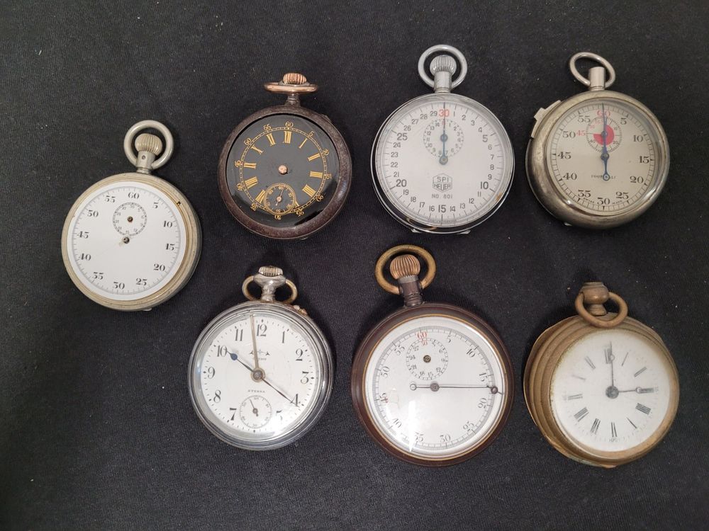 7 antike Taschenuhren (Gebraucht) in Wolfertswil für CHF 79 – mit Lieferung auf Ricardo kaufen