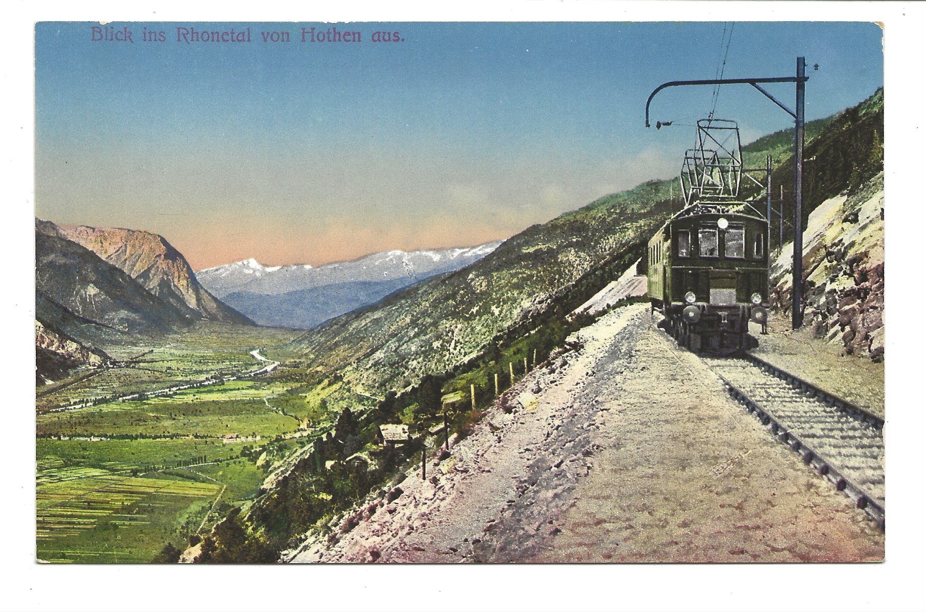 Bern Lötschberg Simplon Bahn (VS) Hothen - Rhonetal um 1910 (Gebraucht ...