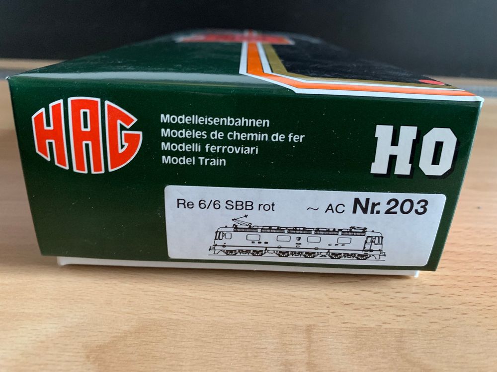 HAG Nr. 203 Re6/6 SBB rot Rüti ZH Lok 11611 AC H0 (Gebraucht) in für ...