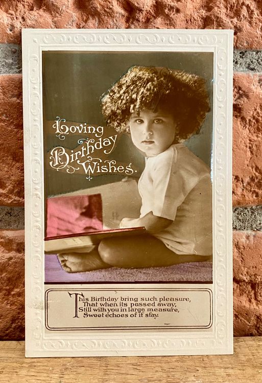 Antike Foto AK Kind - Mädchen „Kleiner Wuschelkopf“ England (Gebraucht) in Root für CHF 1 – mit ...