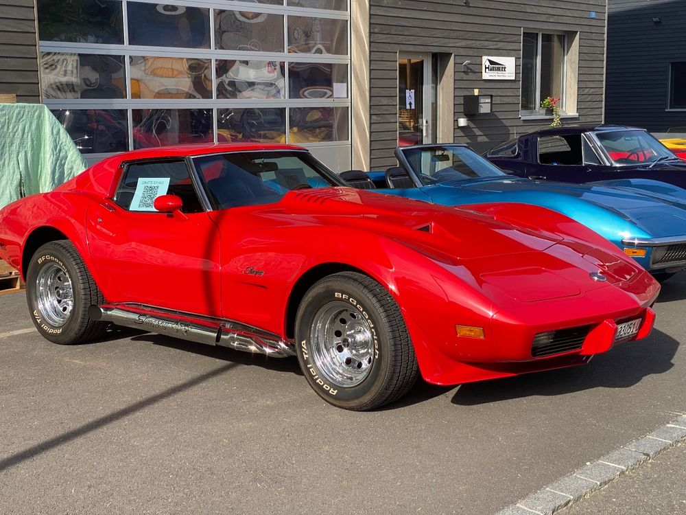 Corvette C3 Targa 1975 mit Seitenauspuffanlage geprüft (Gebraucht) in ...