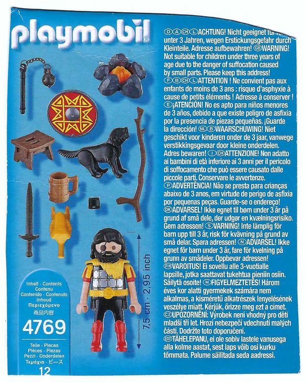 Playmobil 4769 - Barbar mit Hund (Gebraucht) in Oberhofen TG für CHF 5. ...